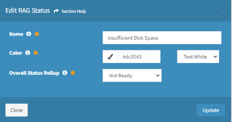 RAG Status Configuration in ReadyWorks Report Builder – ReadyWorks