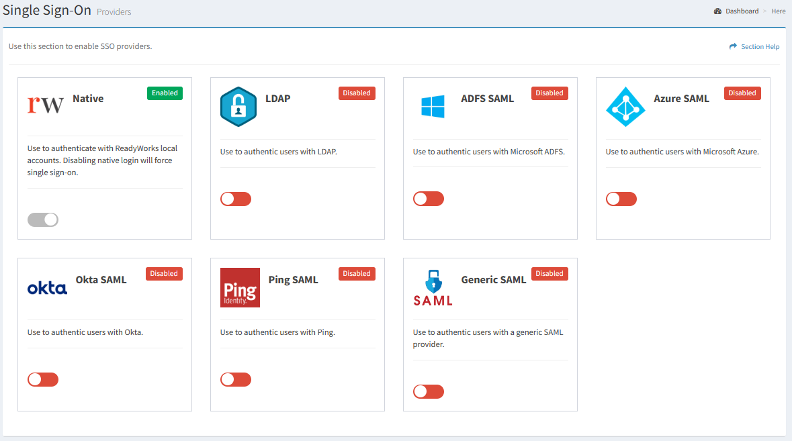 Configuring and Using Single Sign-On – ReadyWorks